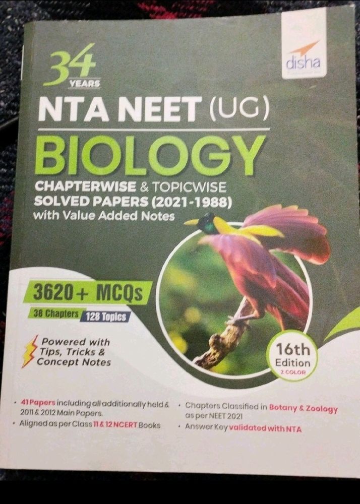 Books > Textbooks | NTA NEET PAPERS BIOLOGY BOOK | Freeup