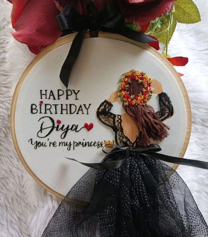 | Customized Embroidery Birthday Hoop | Freeup