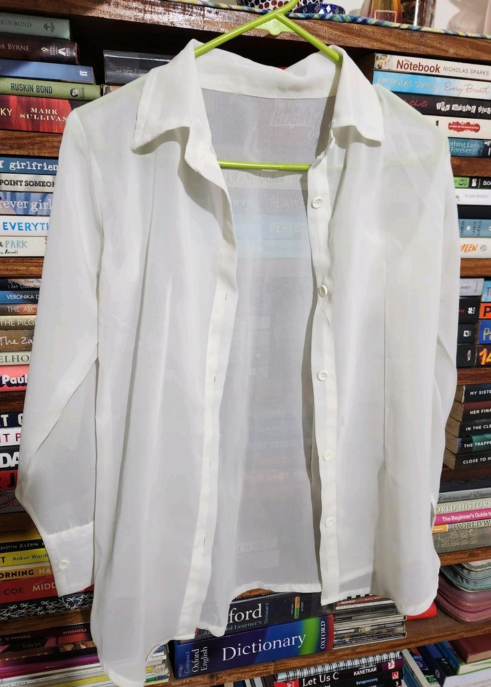 Women > T-Shirts | Shear White Shirt | Freeup