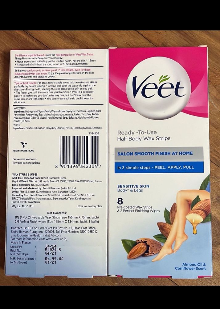 Beauty & Care > Hair Removal | Veet Strip Pack of 2 | Freeup