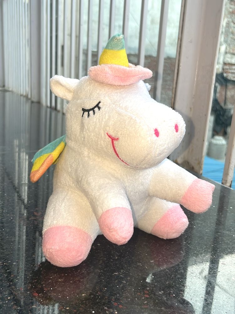 Baby & Kids > Toys & Games | White Unicorn Soft Toy | Freeup