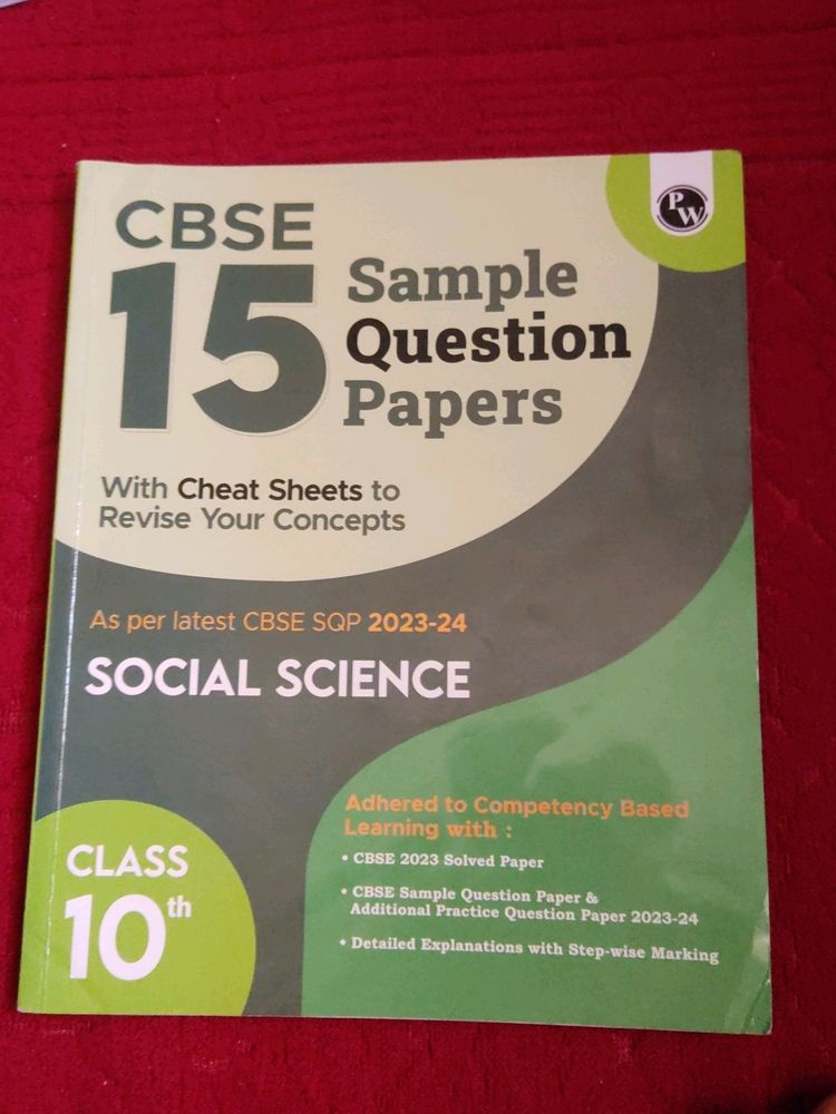 Books > Textbooks | PW Social Science Sample Paper 15 Class 10 | Freeup