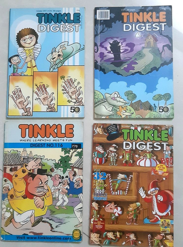 Books > Children's Books | Combo Of 4 Tinkle Books | Freeup