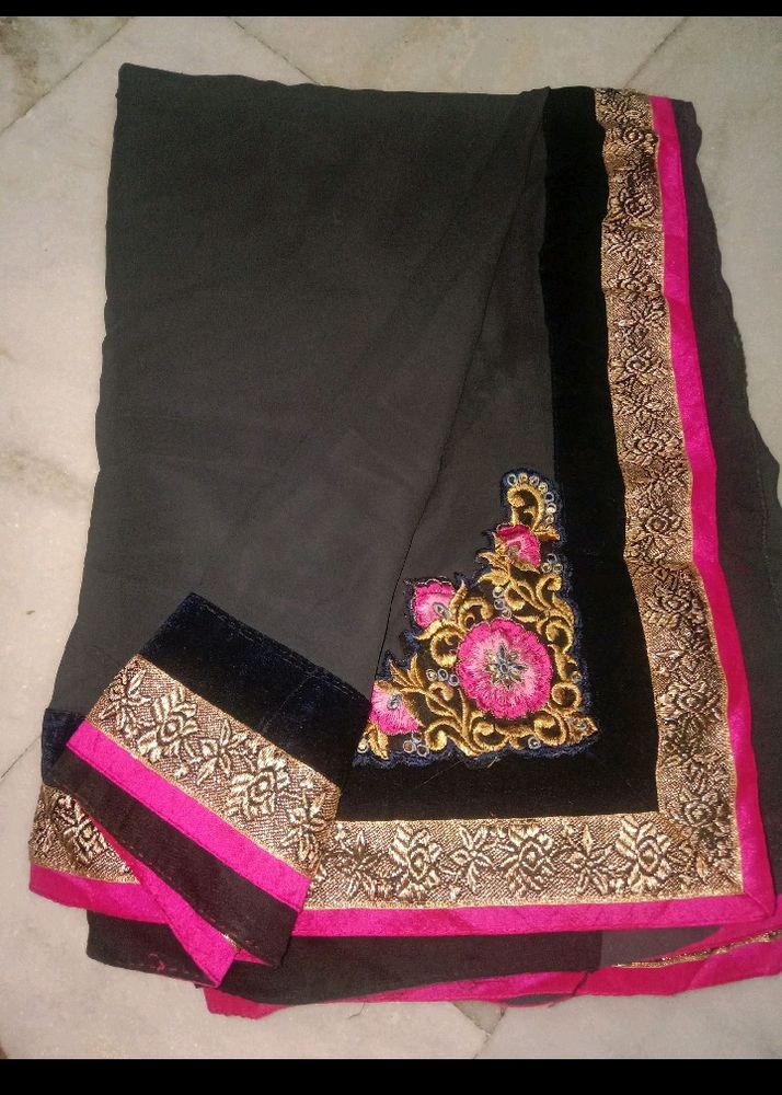 Women > Sarees | Beautiful Grey Saari | Freeup