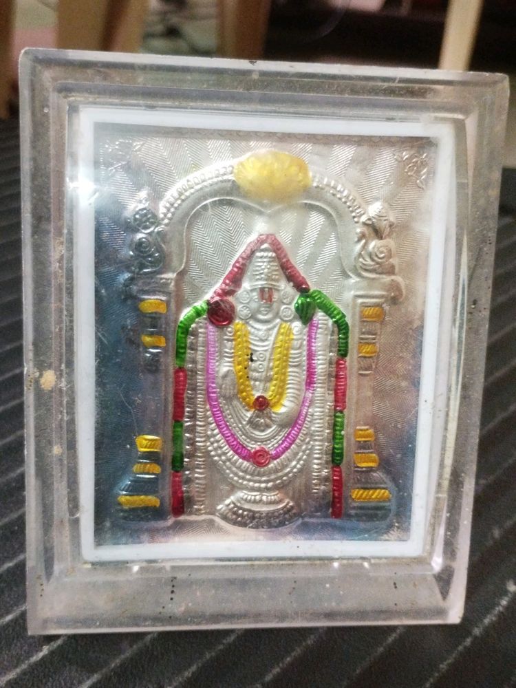 Home & Kitchen > Showpieces & Idols | Pure Silver Balaji Frame | Freeup