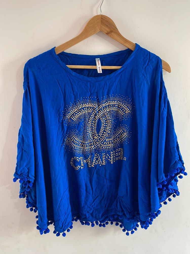 Women > Tops & Tunics | Blue Balloon Top | Freeup