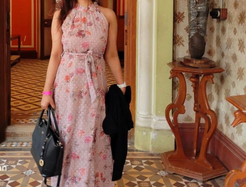 Women > Dresses | Faballey Maxi Dress Halter Neck | Freeup