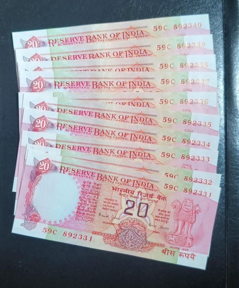 Collectibles | 20rs Konark Chakra Note 10 pieces | Freeup