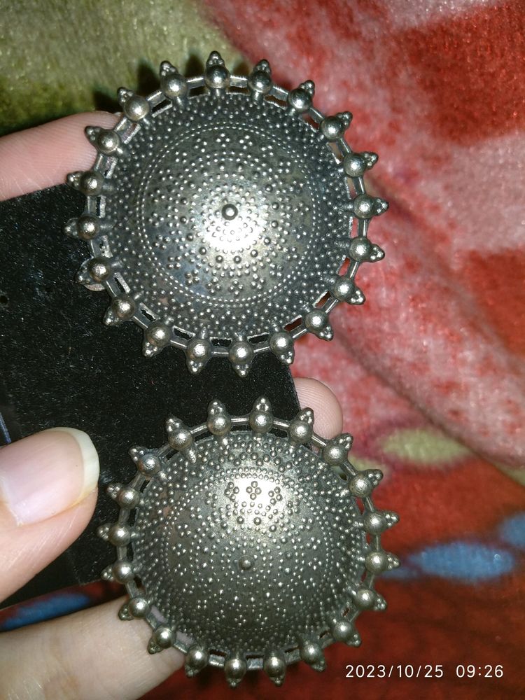 Women > Earrings & Studs | Traditional/Ethnic Disc Shaped Indian Metal ...