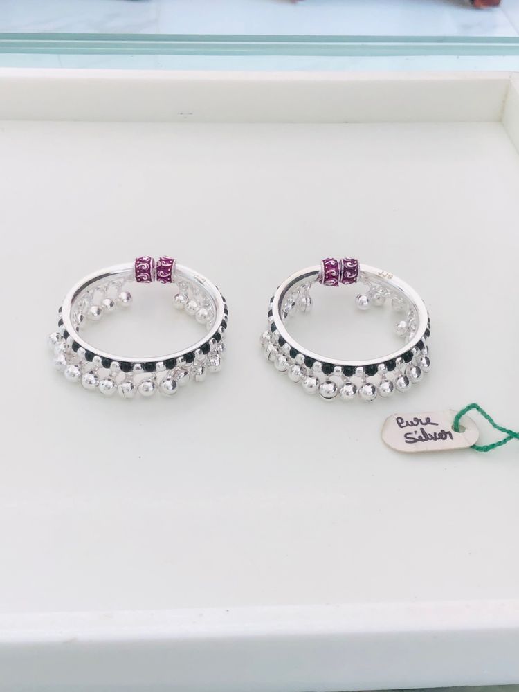 Women > Anklets & Nosepins | Pure silver Kids Kada Payal (wt:-31.000g ...