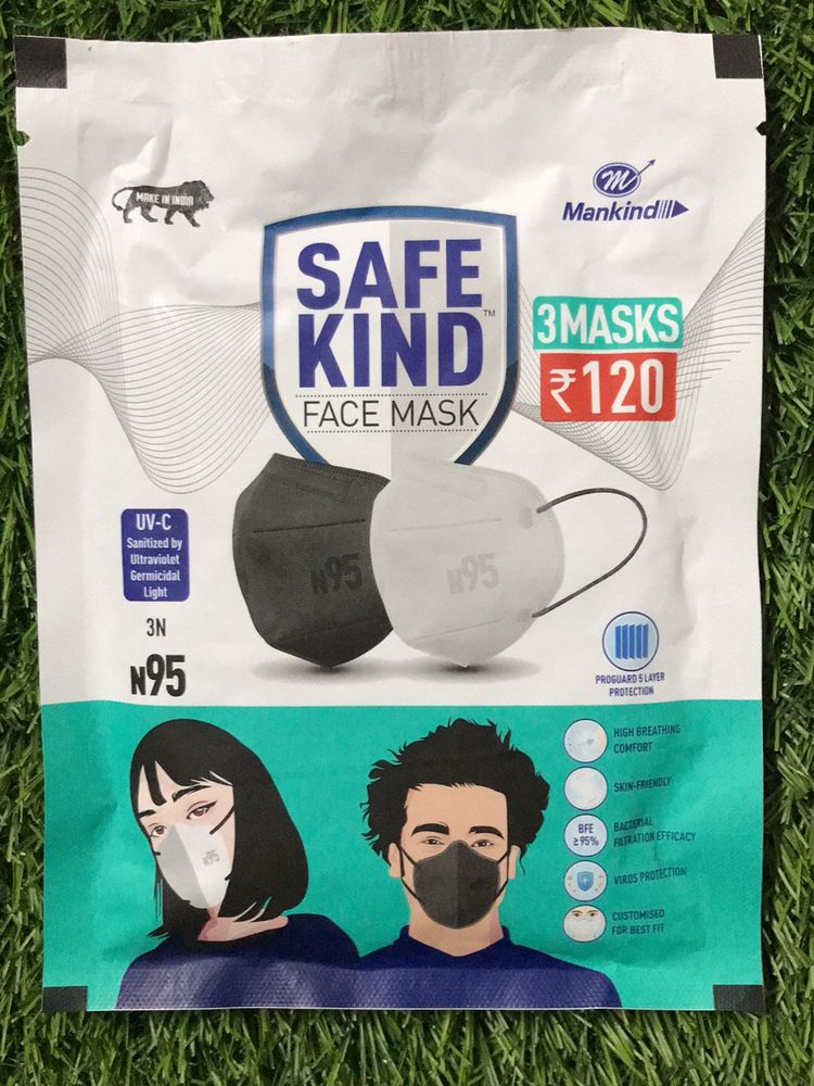 | Safe Kind Face Mask Pack Of 3 | Freeup