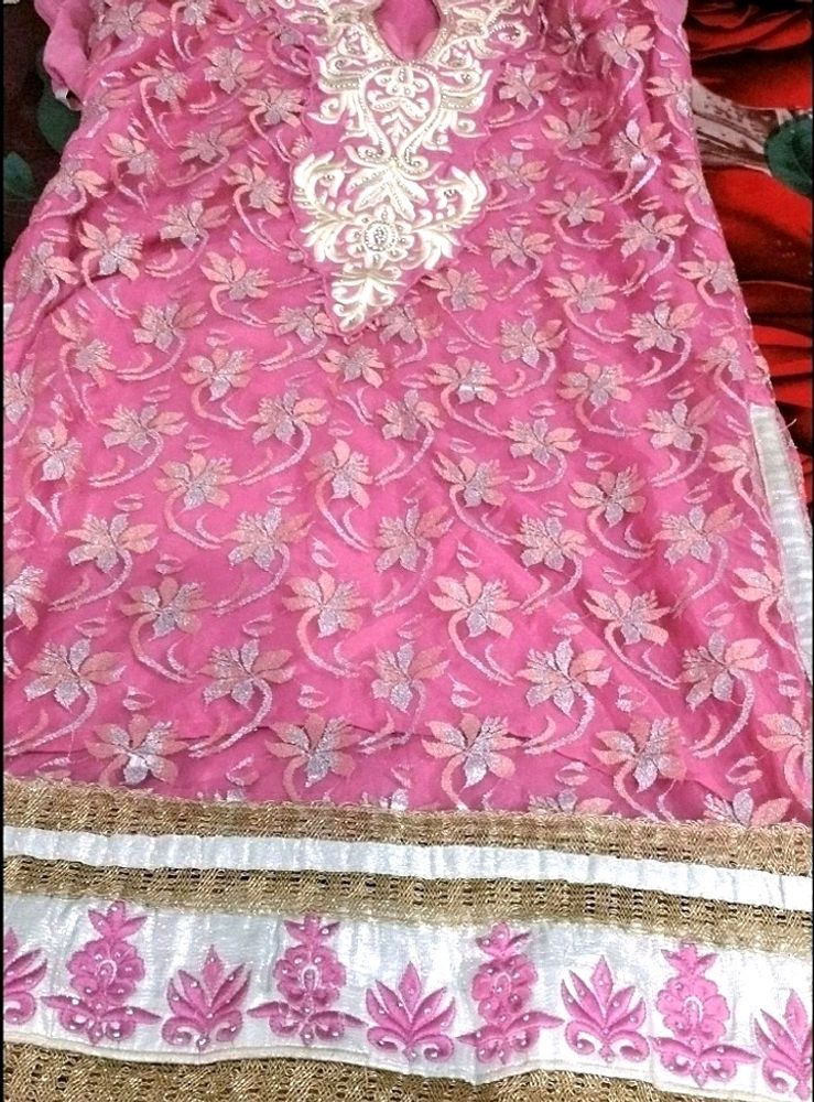 Women > Kurta Sets & Suits | Heavy Embroidery Suit With Bottom With ...