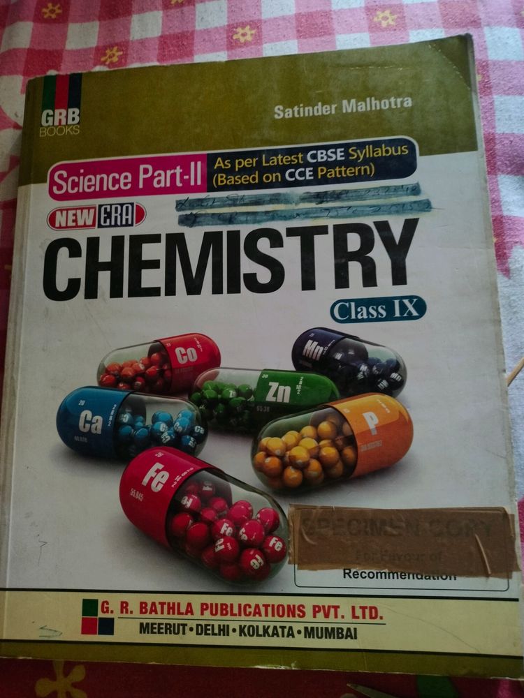 Books > Textbooks | CHEMISTRY Class 9th Science Part II | Freeup